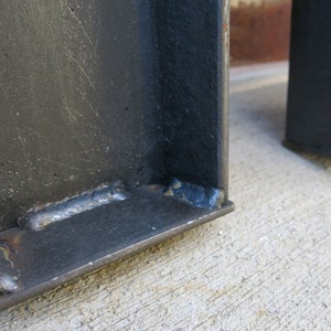 Industrial Metal Table Legs (set of 4) Single Channel Legs - Etsy