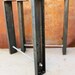 Industrial Metal Table Legs set of 2 Channel Threaded Rod - Etsy