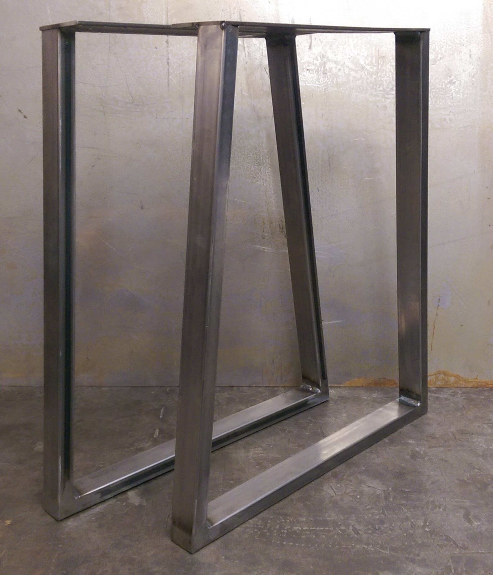 Trapezoid Steel Table Legs 2x1 - Etsy Norway