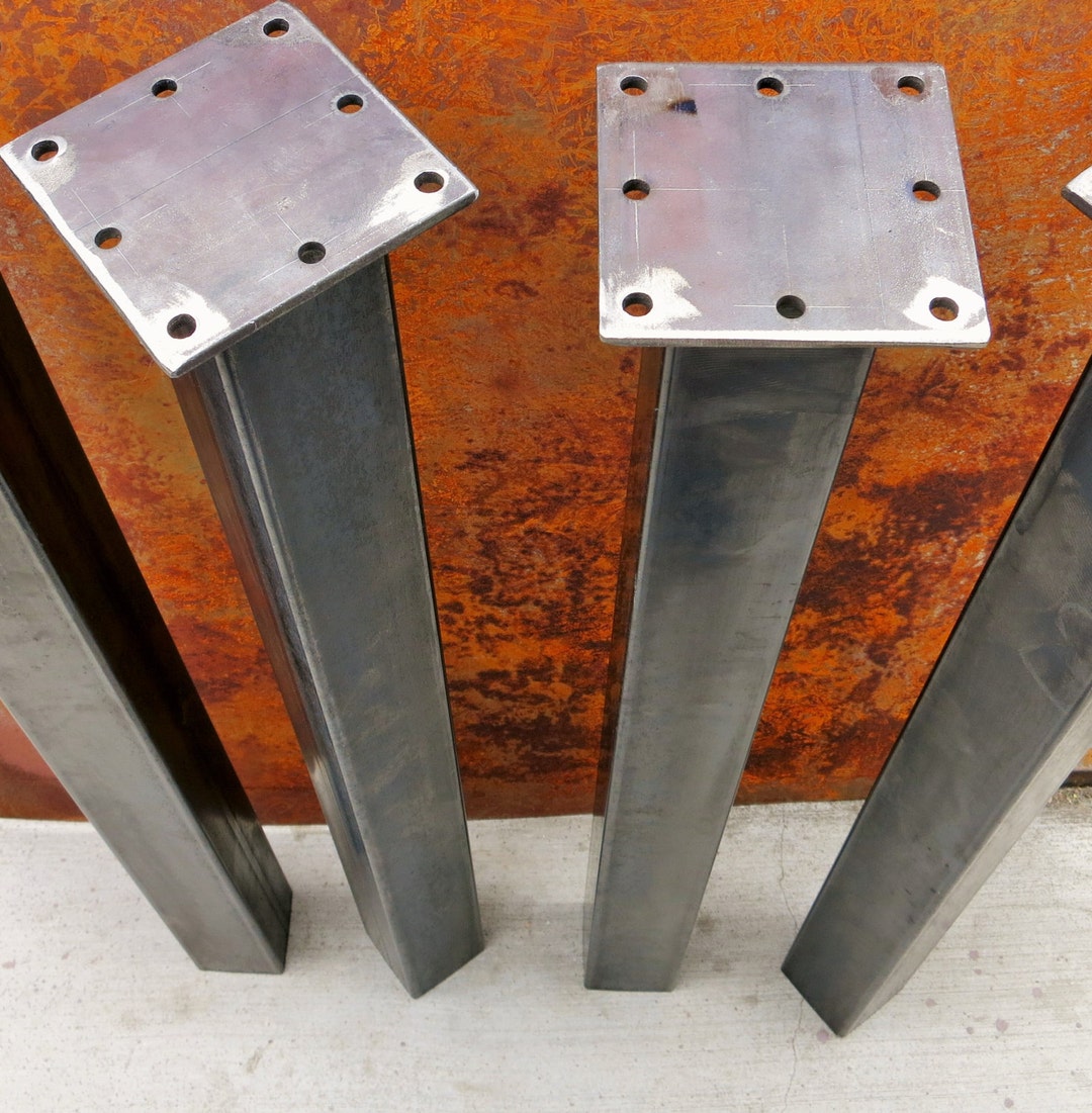 Metal 3x3 Tube Table Legs (set of 4) 12"-36"height - Etsy