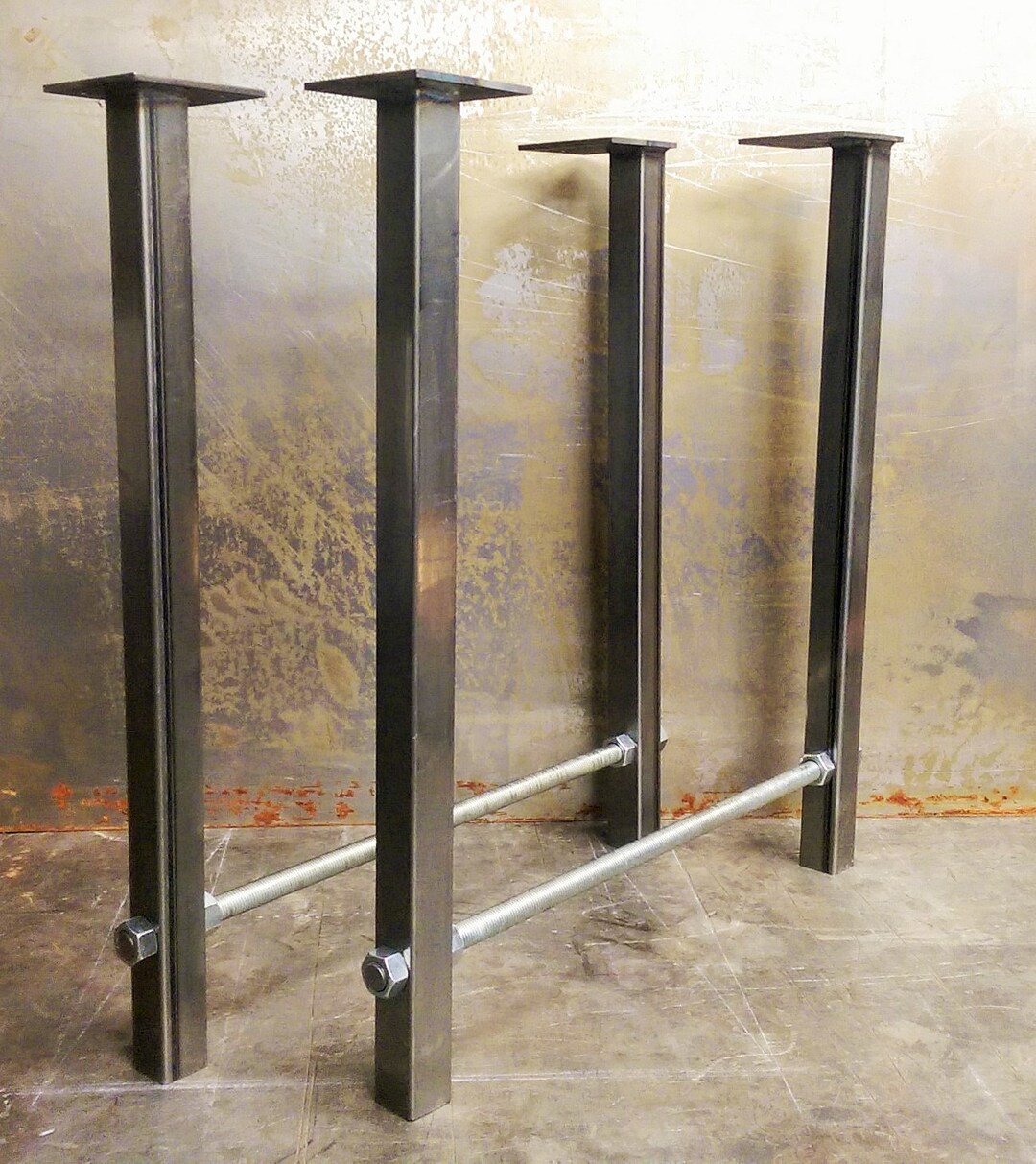Metal Table Legs- Threaded Rod - Etsy