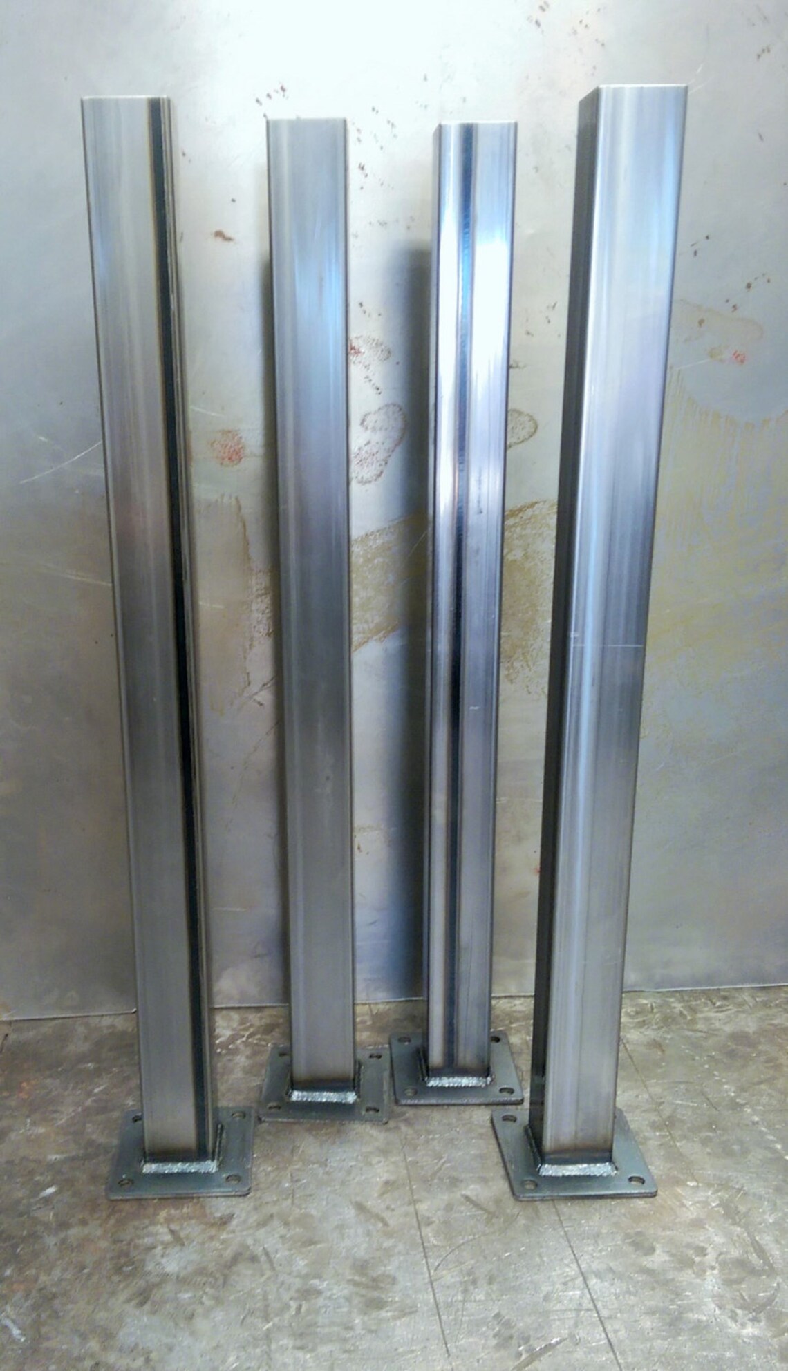 Metal Tube Table Legs set of 4 14 GA - Etsy
