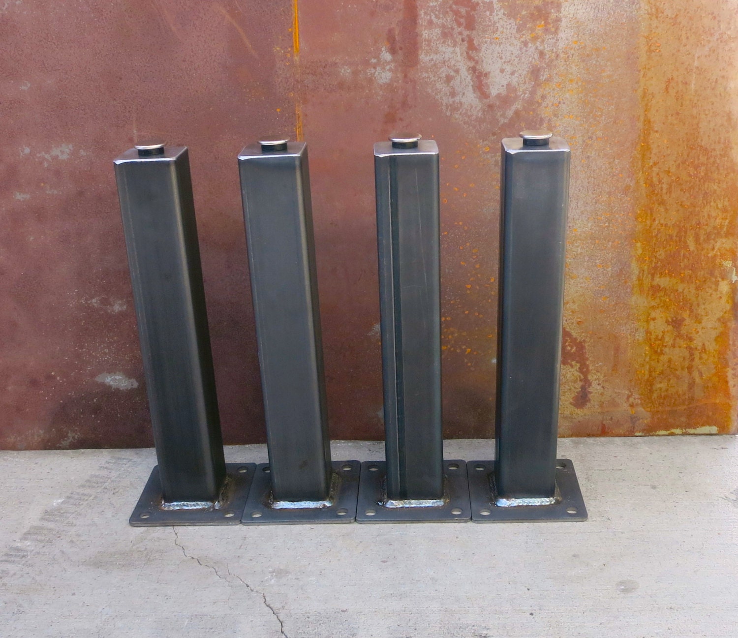 Squared Tube Table Legs set of 4 1230 Height - Etsy