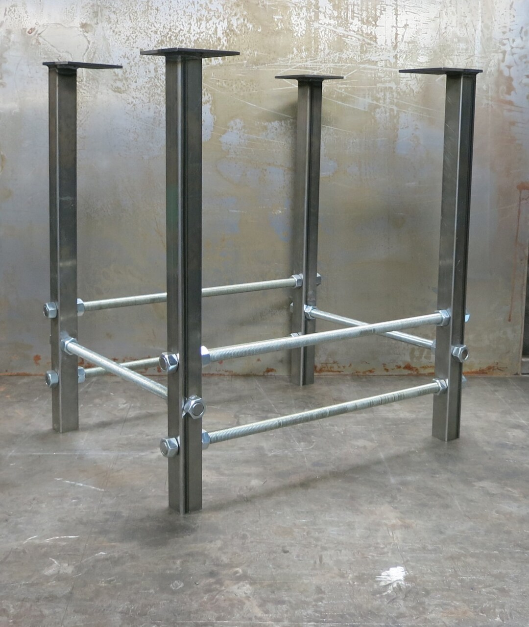 Metal Table Base-threaded Rod - Etsy