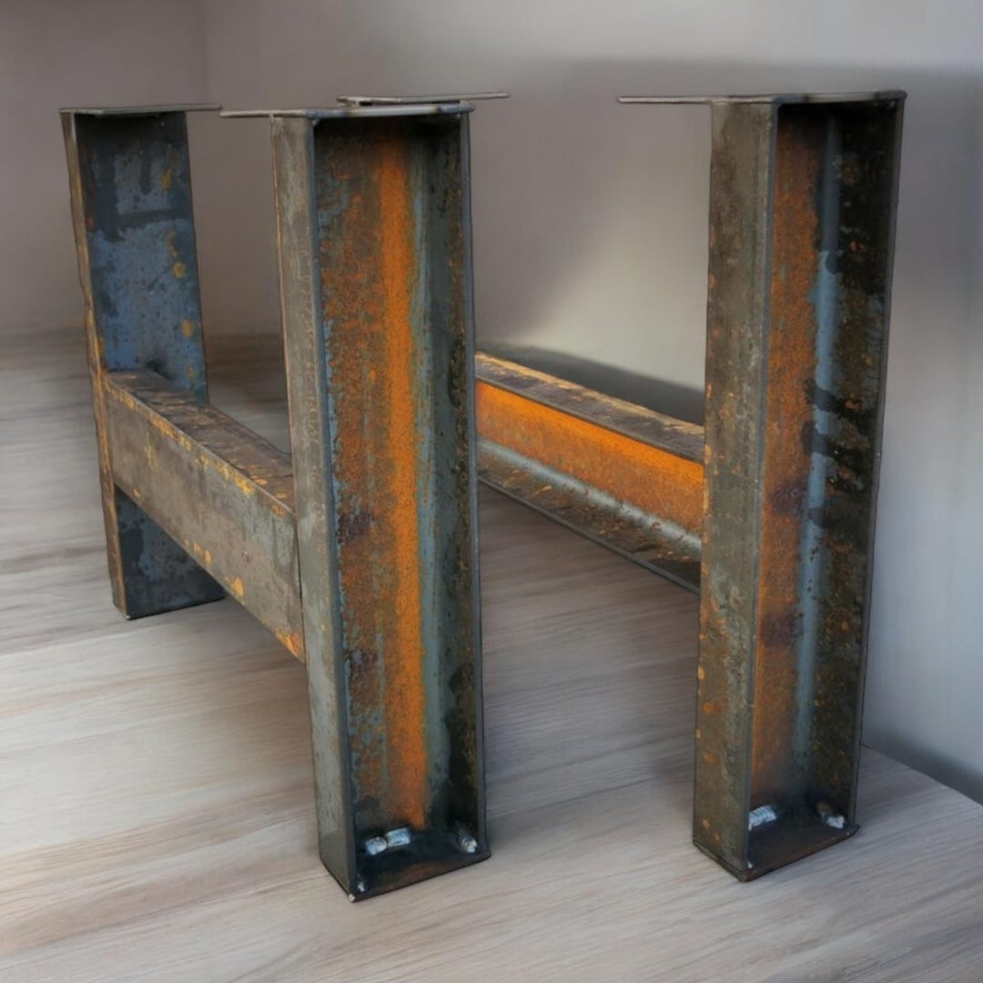 Modern Metal Dining Table Base for Industrial Decor, Unique Steel Table ...