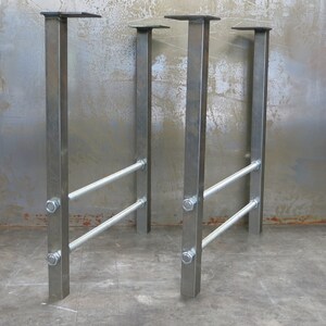 Metal Table Legs- Double Threaded Rod - Etsy