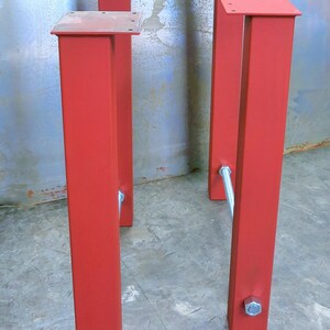 Steel Table Legs- Threaded Rod - Etsy