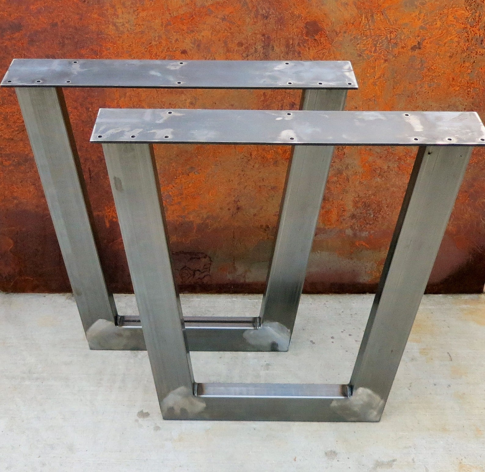 Tapered Metal Table Legs 3''x1.5'' Tube - Etsy