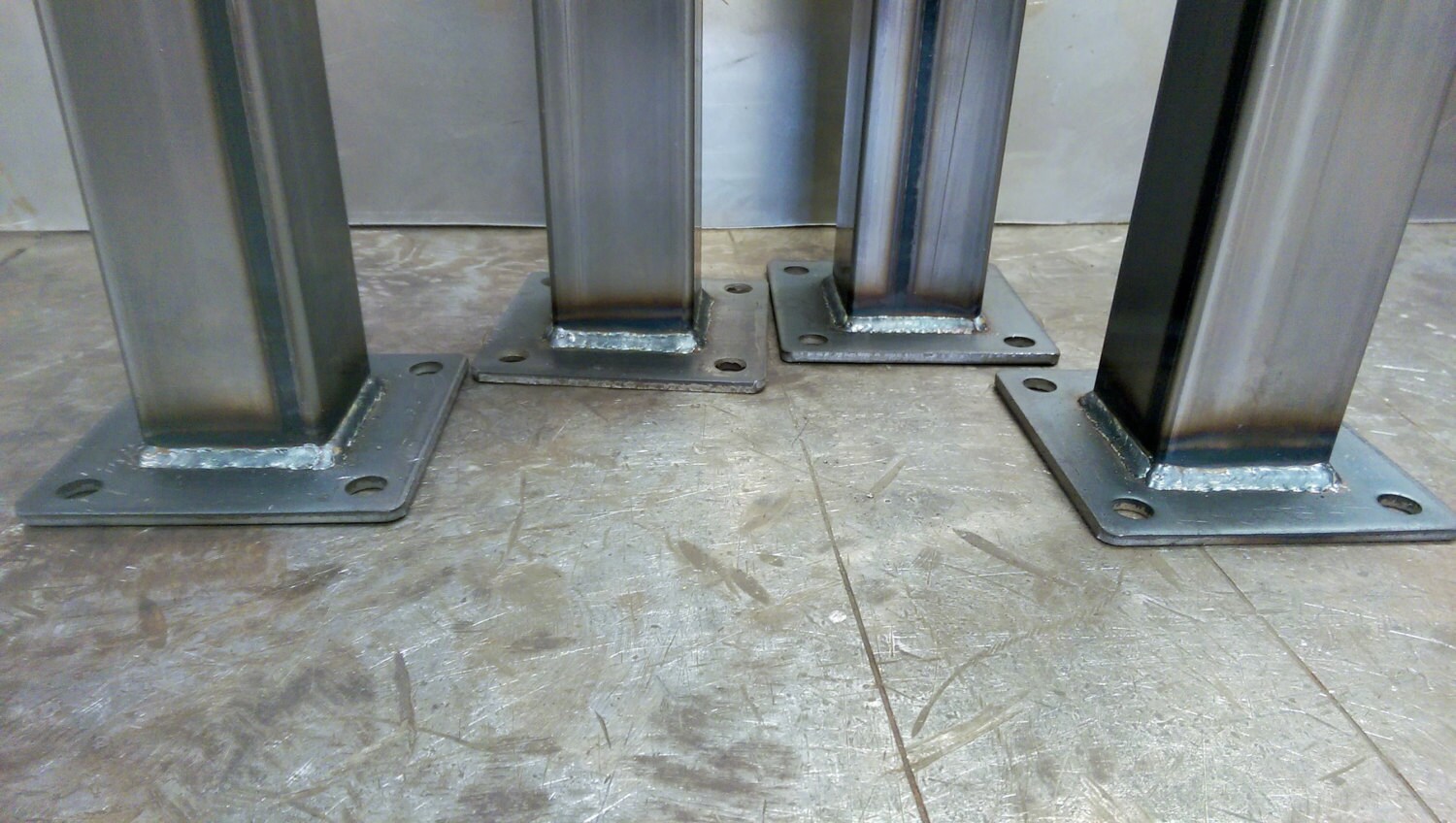 Metal Tube Table Legs set of 4 14 GA - Etsy