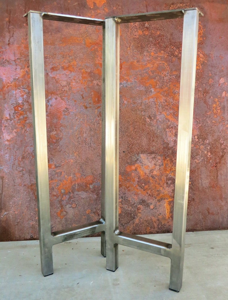 Steel Table Legs Set of 2 1.25'' tube | Etsy