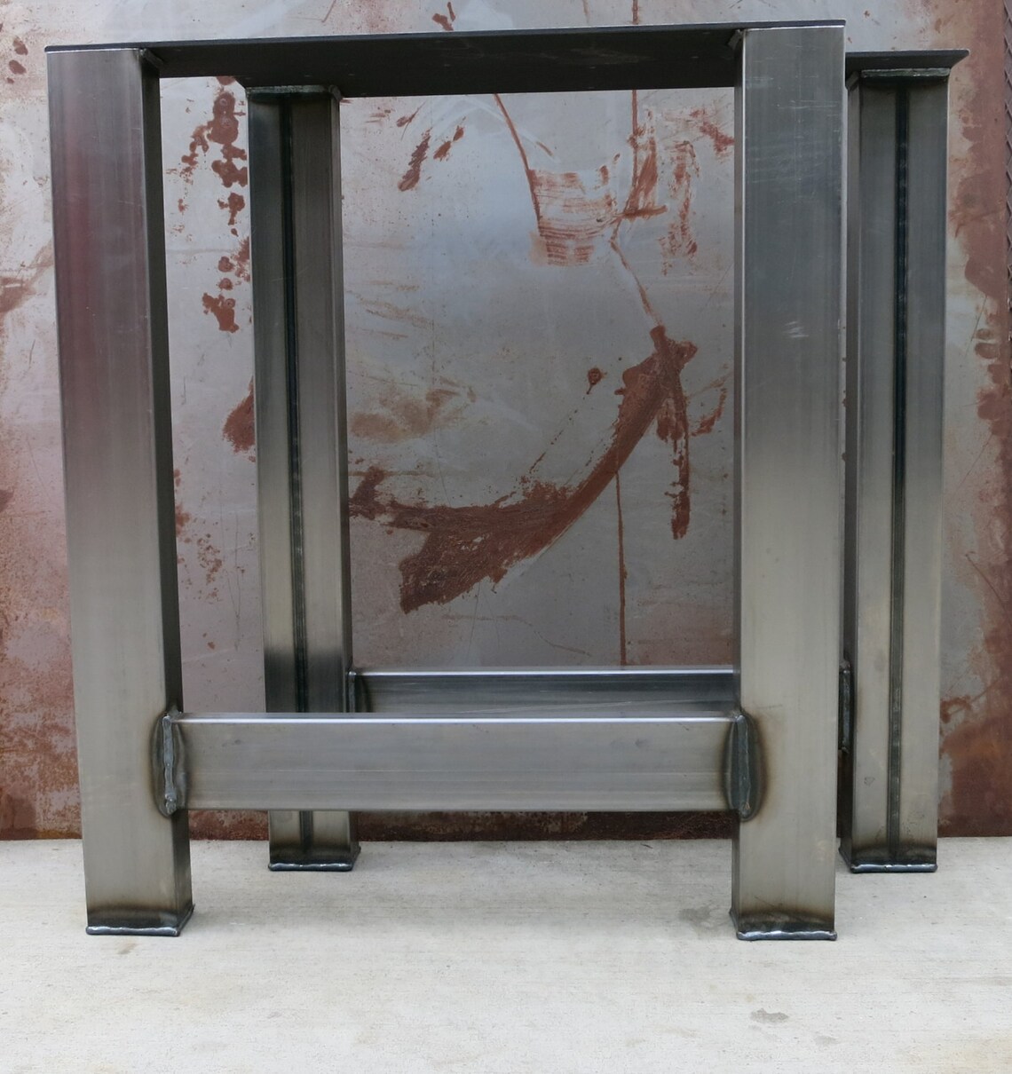 Industrial H Shape Metal Table Legs 3x2 - Etsy