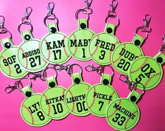 Softball tags | Etsy