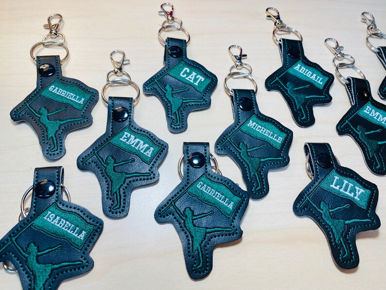 Color Guard Keychain, Color Guard Embroidered Bag Tag, Color Guard ...