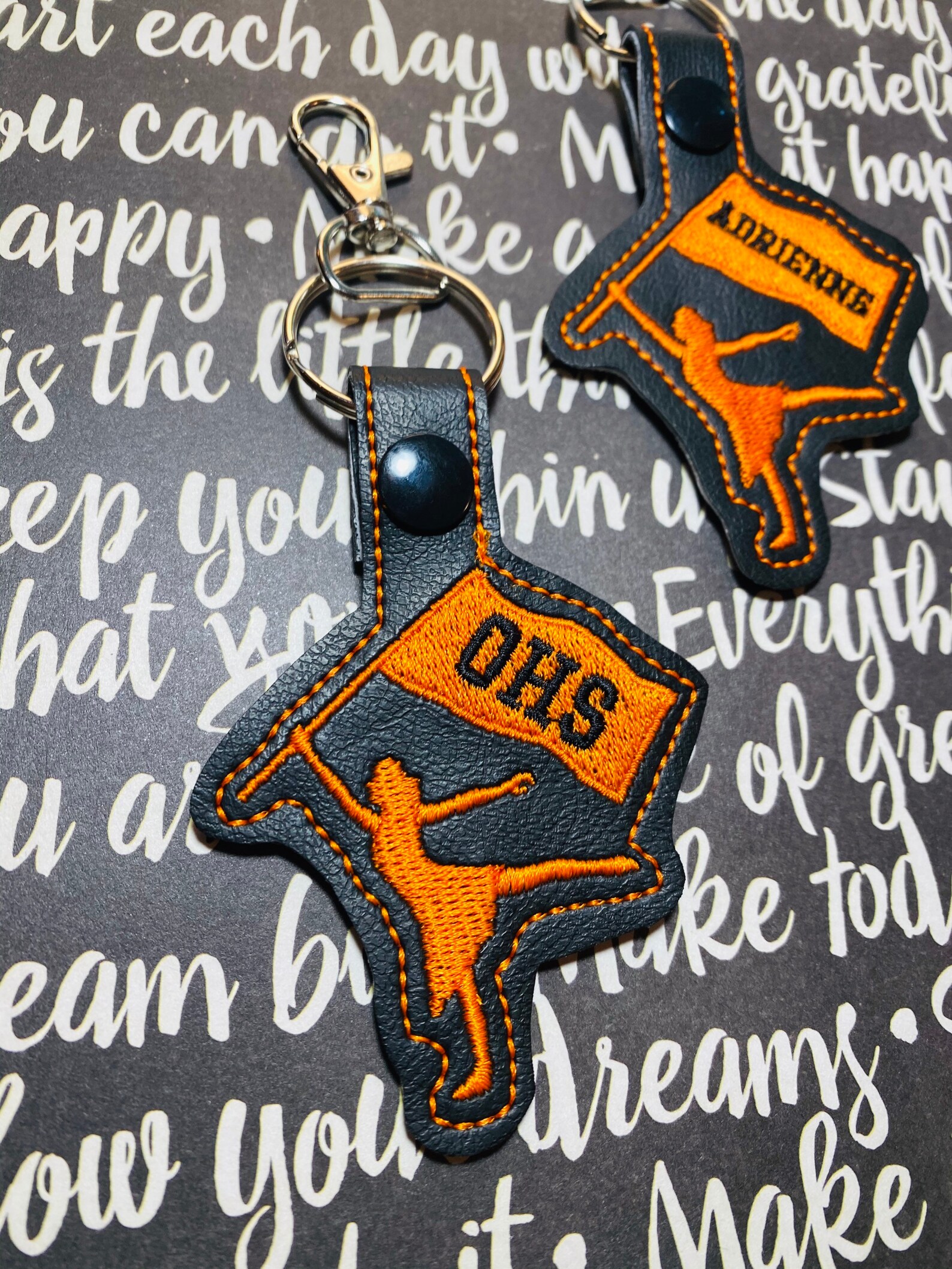 Color Guard Keychain, Color Guard Embroidered Bag Tag, Color Guard ...