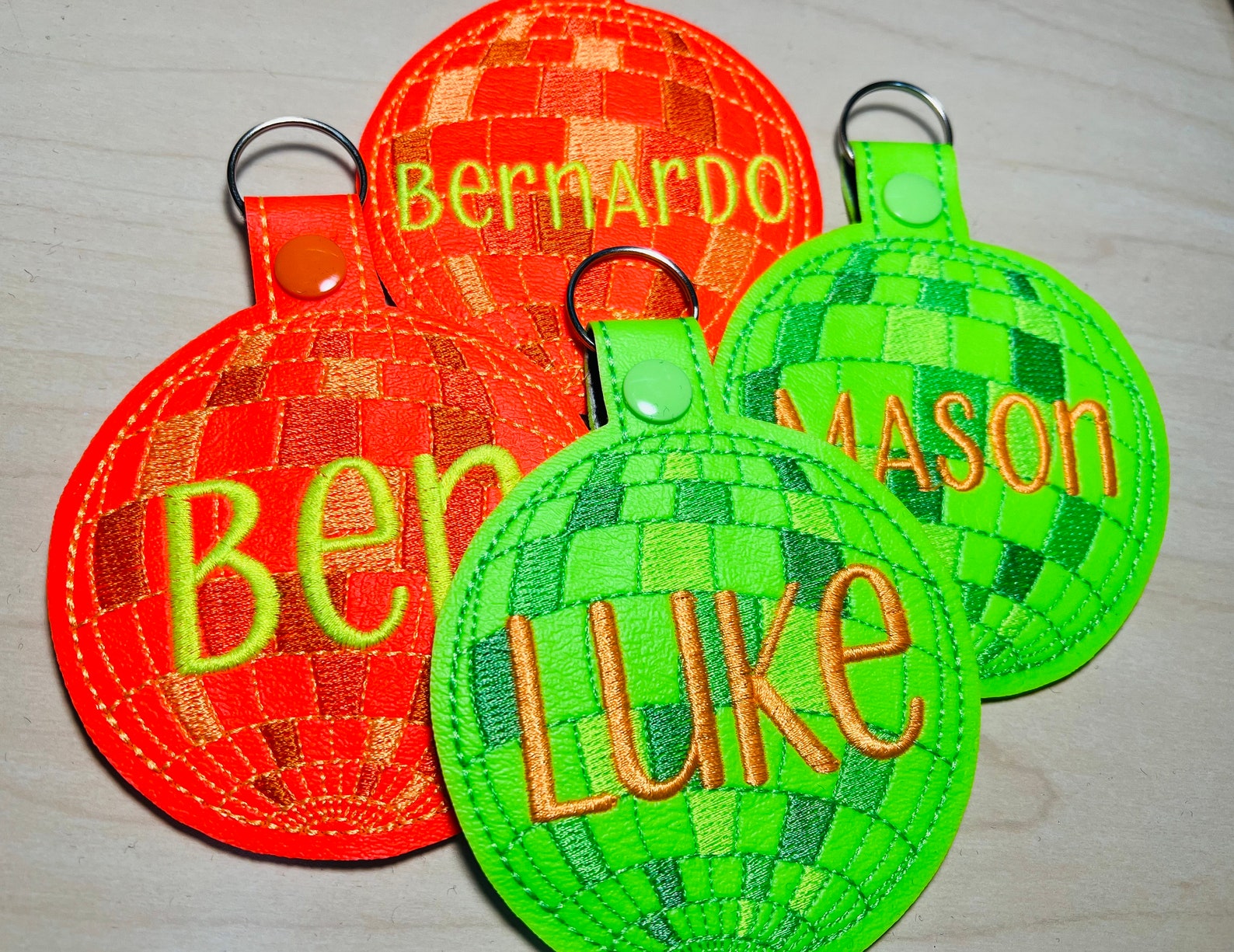 Disco Ball Bag Tag, Disco Ball Keychain, Disco Ball Party Favor - Etsy