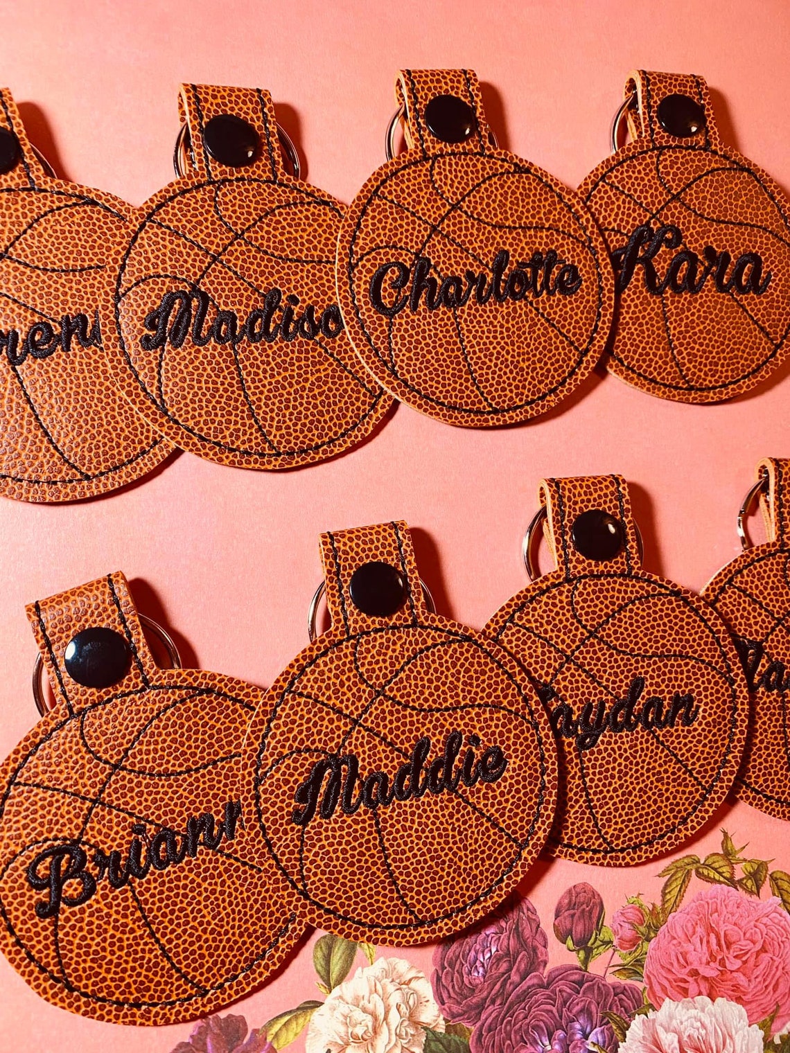 Personalized Basketball Keychain LARGE 'name Only' - Etsy