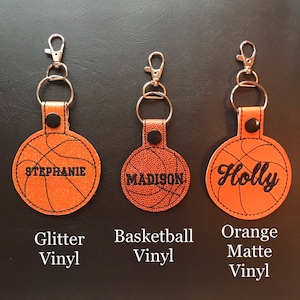Personalized Basketball Keychain-small Basketball Leather-name Only ...