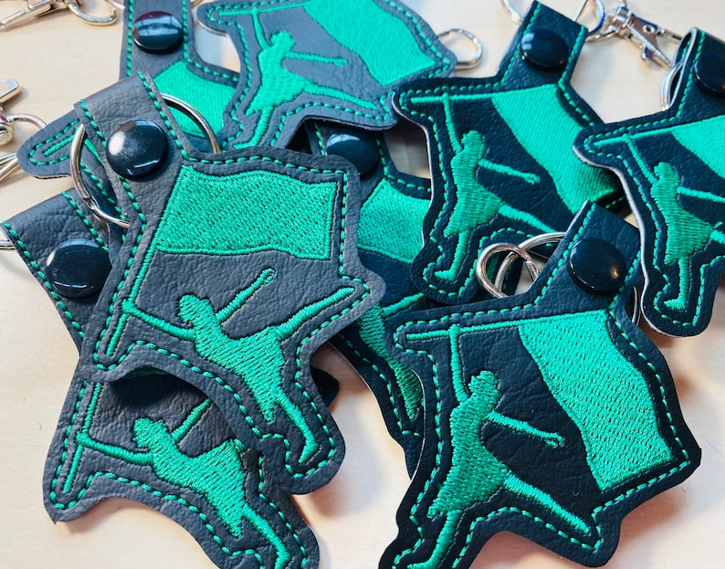 Color Guard Keychain, Color Guard Embroidered Bag Tag, Color Guard ...