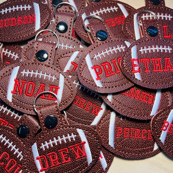Embroidered Football - Etsy