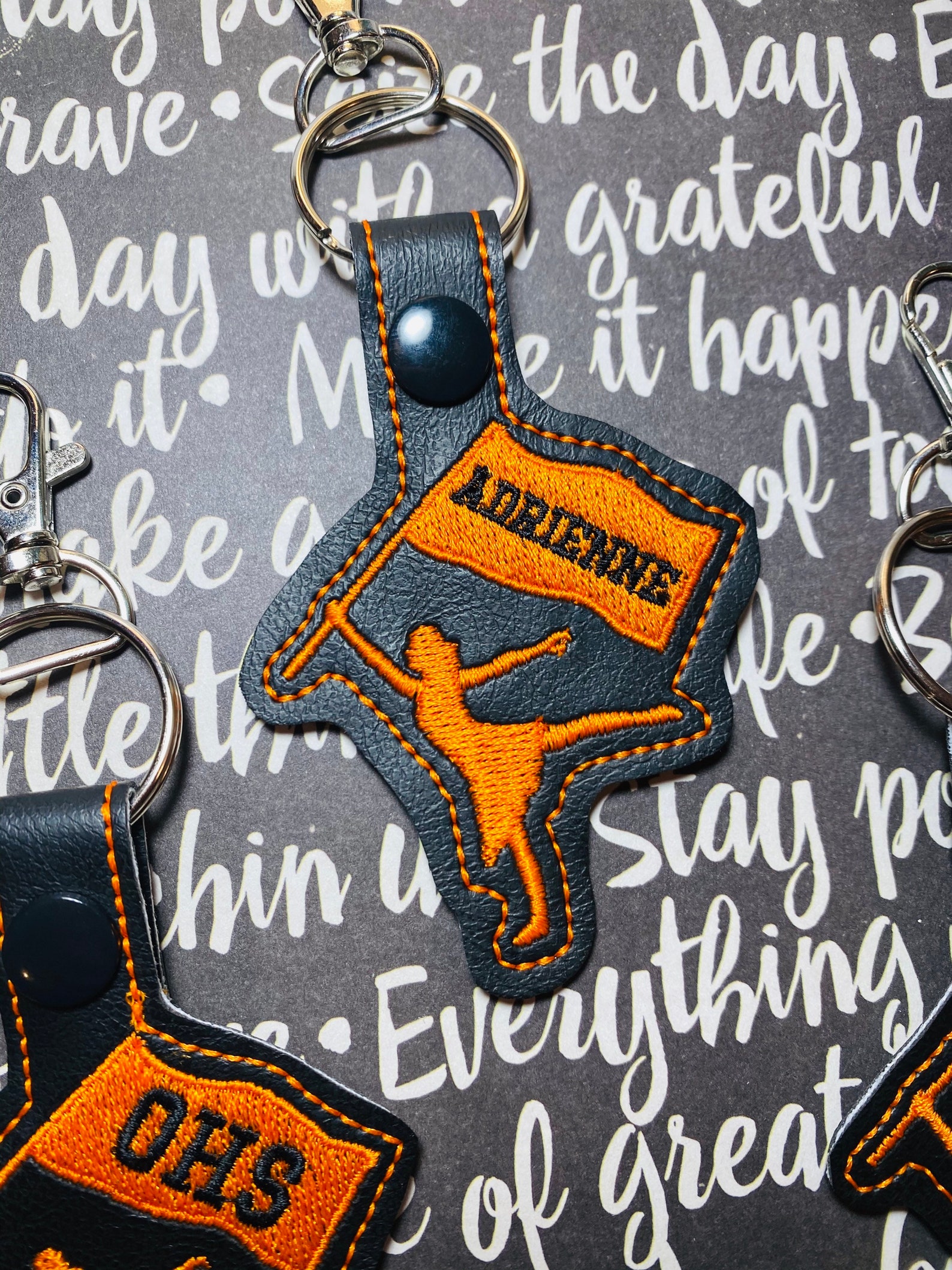 Color Guard Keychain, Color Guard Embroidered Bag Tag, Color Guard ...