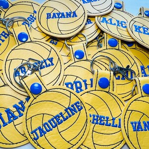 Water Polo Embroidered Personalized Bag Tags, Water Polo Keychains - Etsy