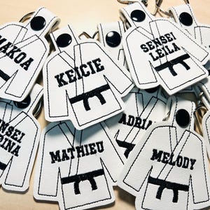 Gi Karate Taekwondo Keychain - Etsy