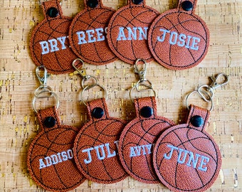Personalized Basketball Keychain LARGE 'name Only' - Etsy
