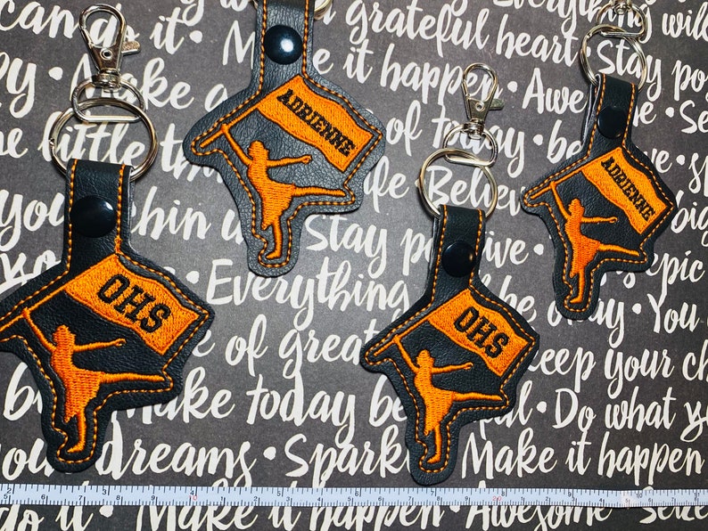 Color Guard Keychain, Color Guard Embroidered Bag Tag, Color Guard ...