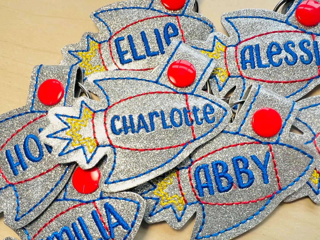 Rocket Keychains, Rocket Party Favor, Outer Space Keychains - Etsy