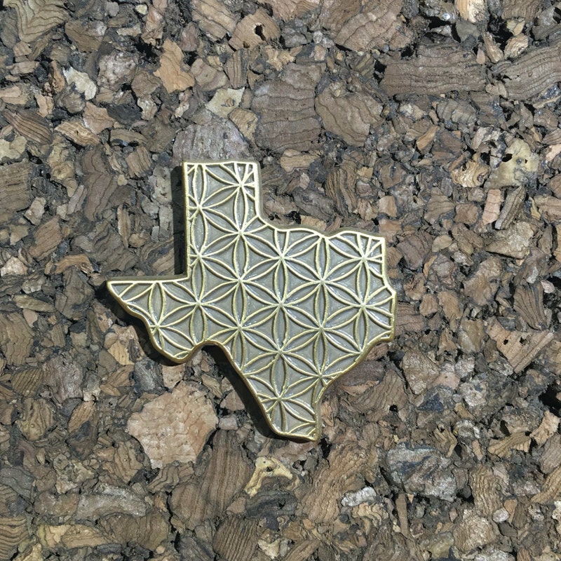 Texas Enamel Pin - Etsy
