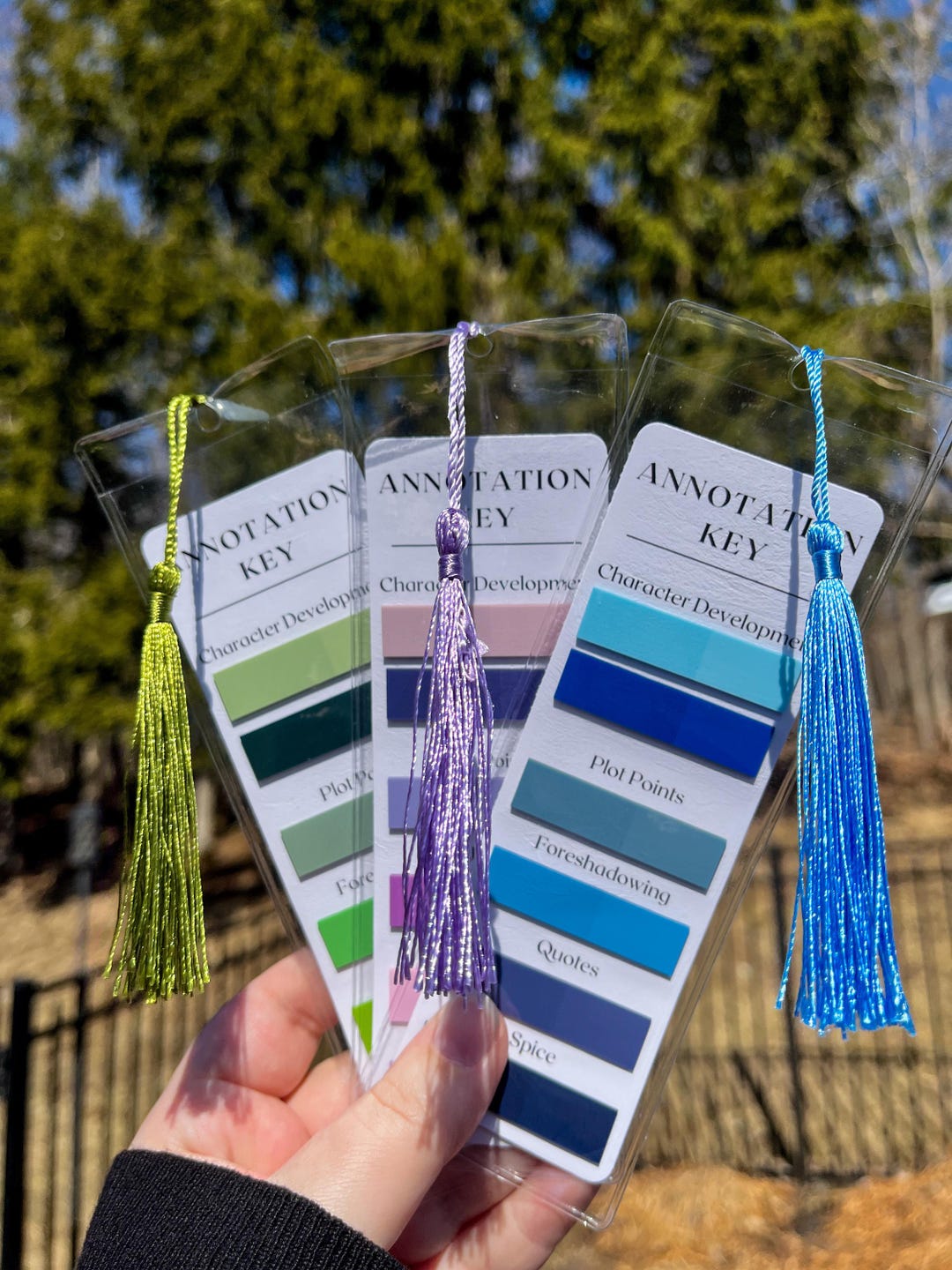 Annotation Key Bookmark With Pen and Highlighter • Annotation Supplies ...