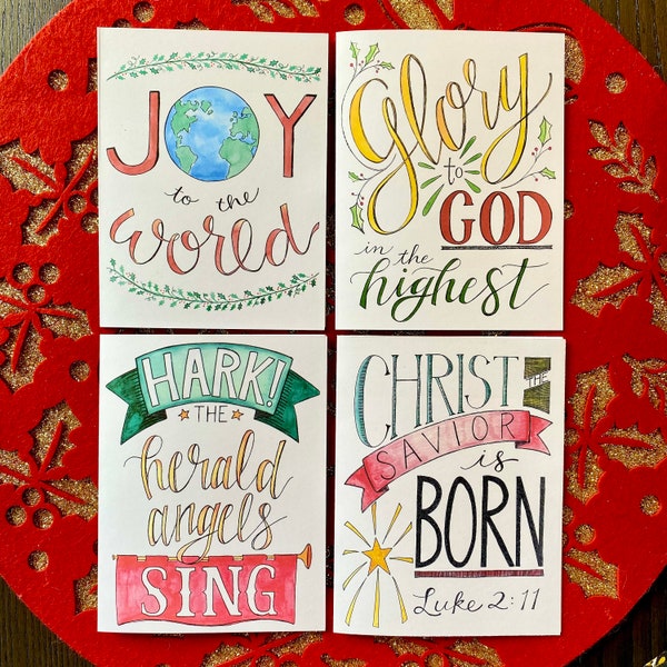 Religious Christmas Cards - Etsy