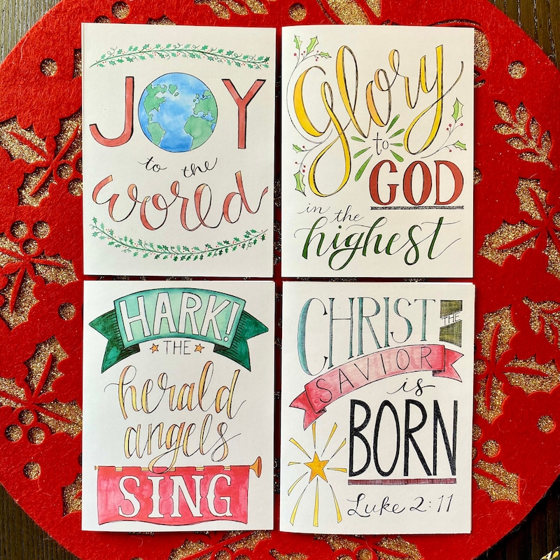 Religious Christmas Cards - Etsy