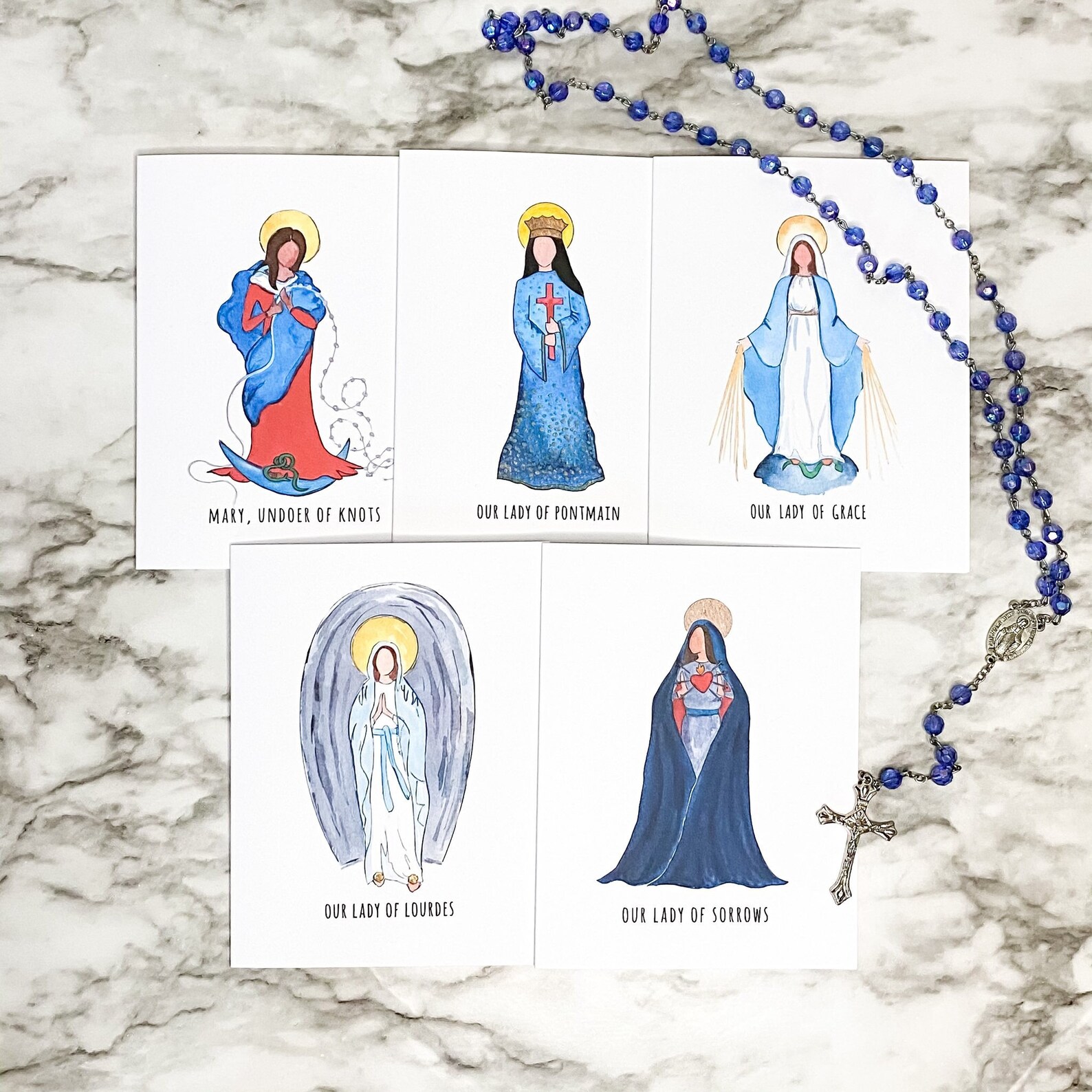 Catholic Note Cards Religious Notecards Spiritual Note Cards - Etsy