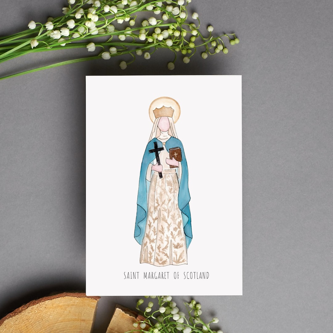 Catholic Art Print - St. Margaret of Scotland, Saint Margaret, Catholic ...