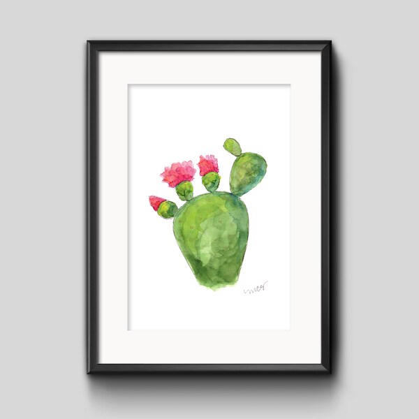 Cactus Print Printable Cactus Art Botanical Prints Cactus Poster ...