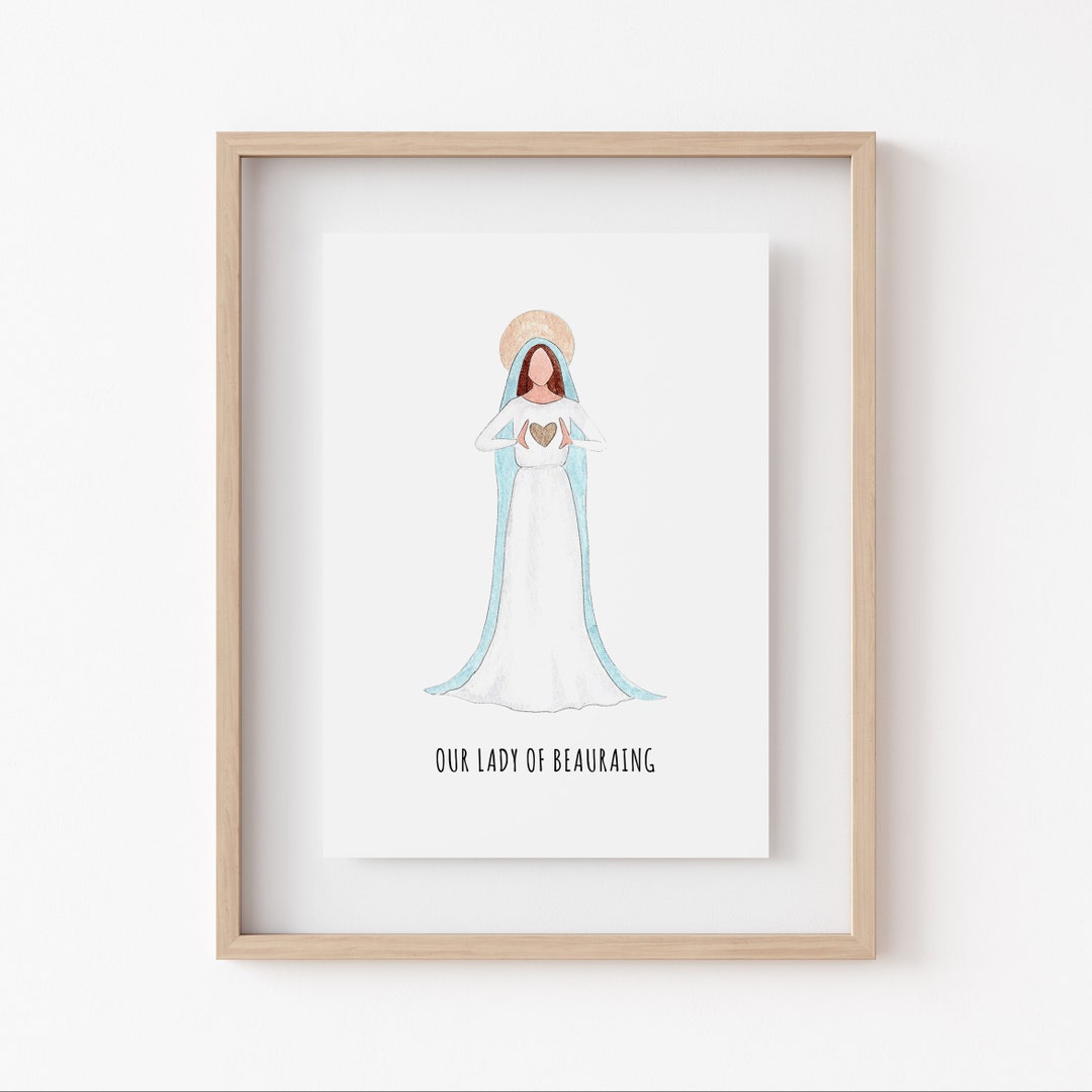 Our Lady of Beauraing Belgium, Our Lady of the Golden Heart, Virgin ...