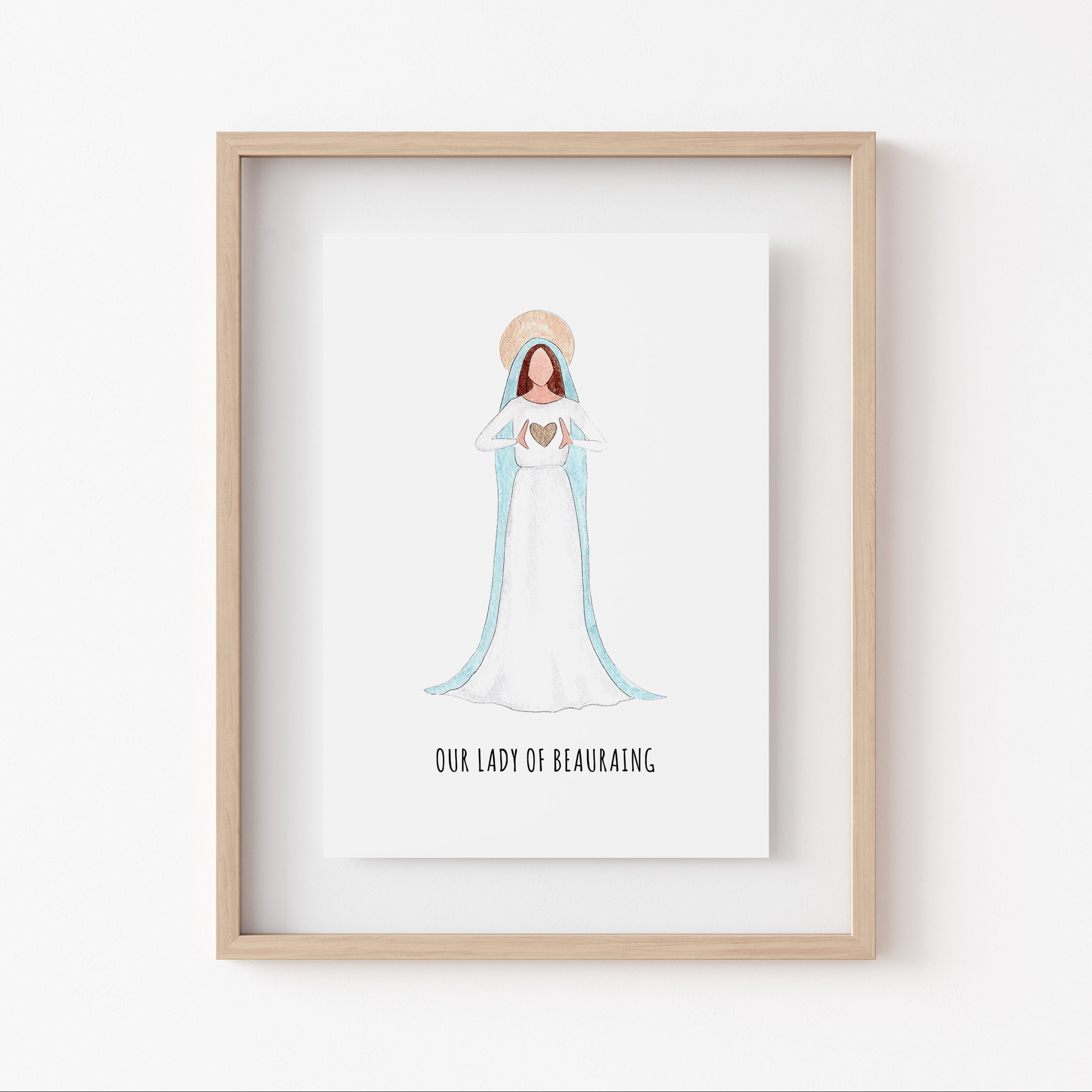 Our Lady of Beauraing Belgium, Our Lady of the Golden Heart, Virgin ...