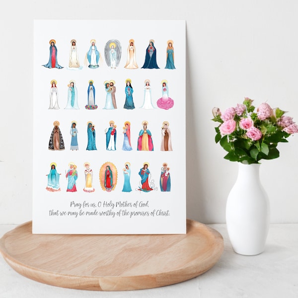 Blessed Virgin Mary Titles - Etsy