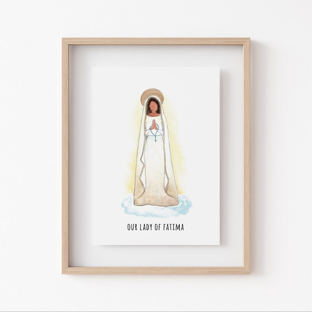 Our Lady of Fatima, Our Lady, Blessed Mother, Virgin Mary Print ...