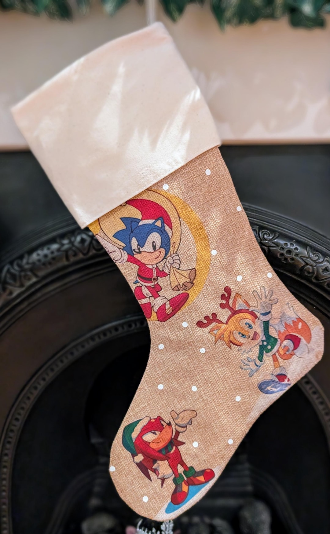 Sonic the Hedgehog Christmas Stocking - Etsy