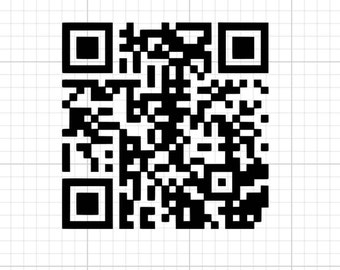 Qr Code Vinyl Decal - Etsy