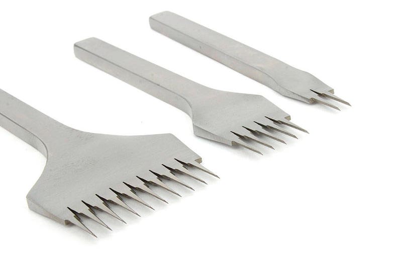 Leather Stitching Prong Chisel Set 2/5/10 Stitching Chisels - Etsy