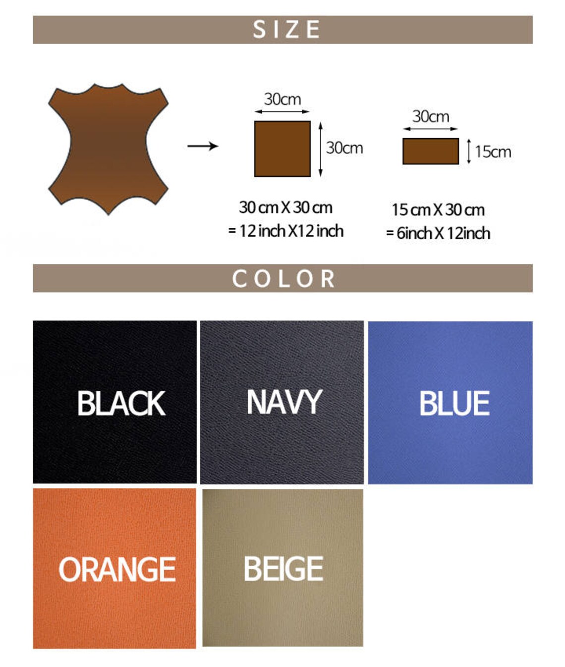 Leather With Saffiano Pattern 6in X 12in or 12in X 12in Size - Etsy