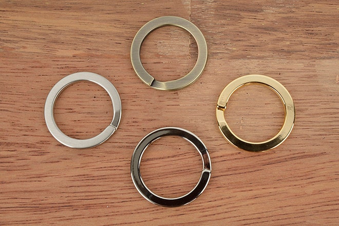 Basic key ring ver.1 2 Size of Keyring 5ea 1set Making | Etsy