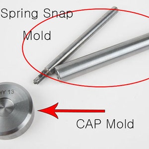 Spring Snap Setter Mold (10 Mm or 13 Mm) for Any Craft Work, Leather ...