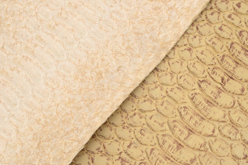 Matte Natural - Water Snake Skin (genuine Leather) for Bookbinding ...
