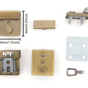 Basic Square Lock Ver.1(antique) No.7 / High Quality Key Locks / Flip ...