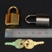 Lock and Keyver.4-flat Key, Working Lock , Mini Lock, Small Padlock ...