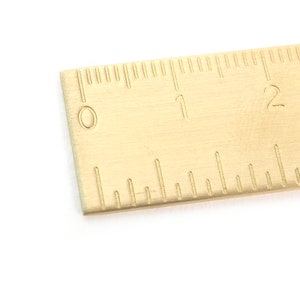 Brass Ruler, Inch and CM Ruler, 2 Kind of Size -12cm15cm, Leather Craft ...